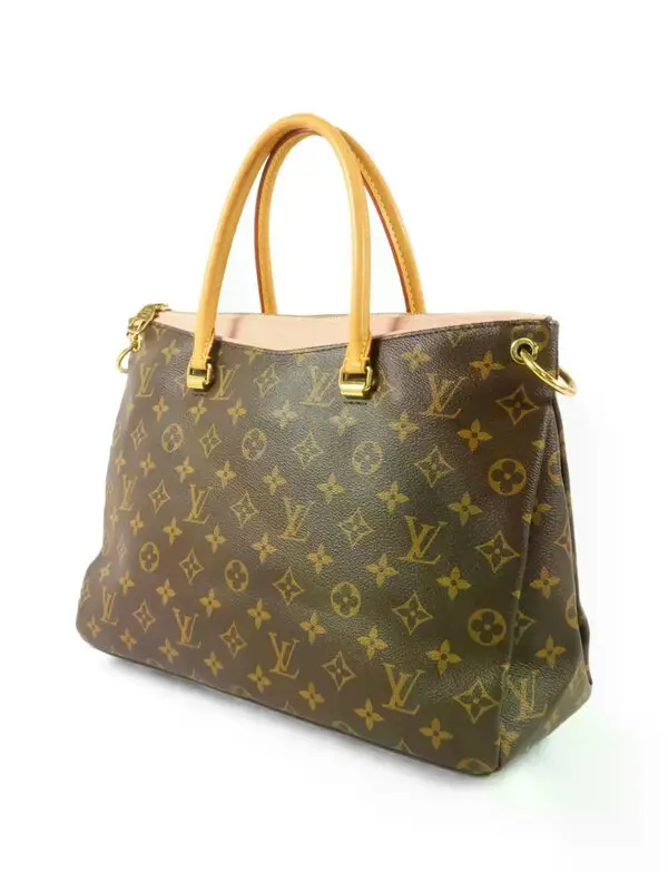 LOUIS VUITTON Monogram Pallas Tote Bag - Brown