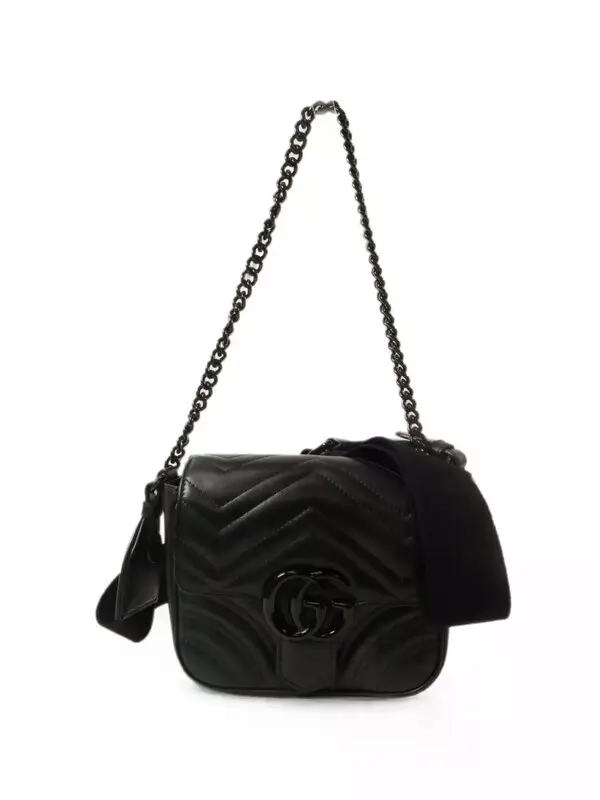 Gucci Gg Marmont Matelassé Shoulder Bag - Black