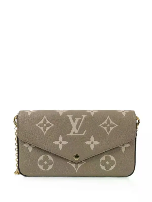 LOUIS VUITTON Monogram Empreinte Felicie Pochette Shoulder Bag - Neutrals