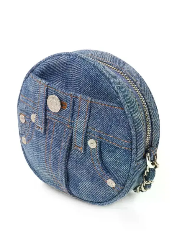 Moschino Denim Circular Shoulder Bag