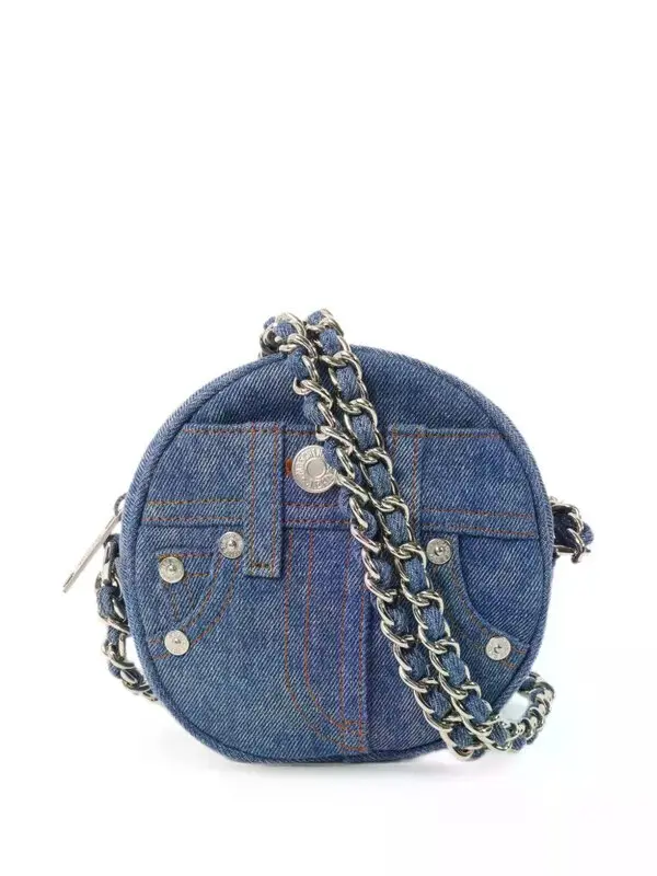 Moschino Denim Circular Shoulder Bag