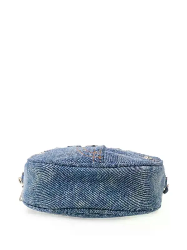 Moschino Denim Circular Shoulder Bag