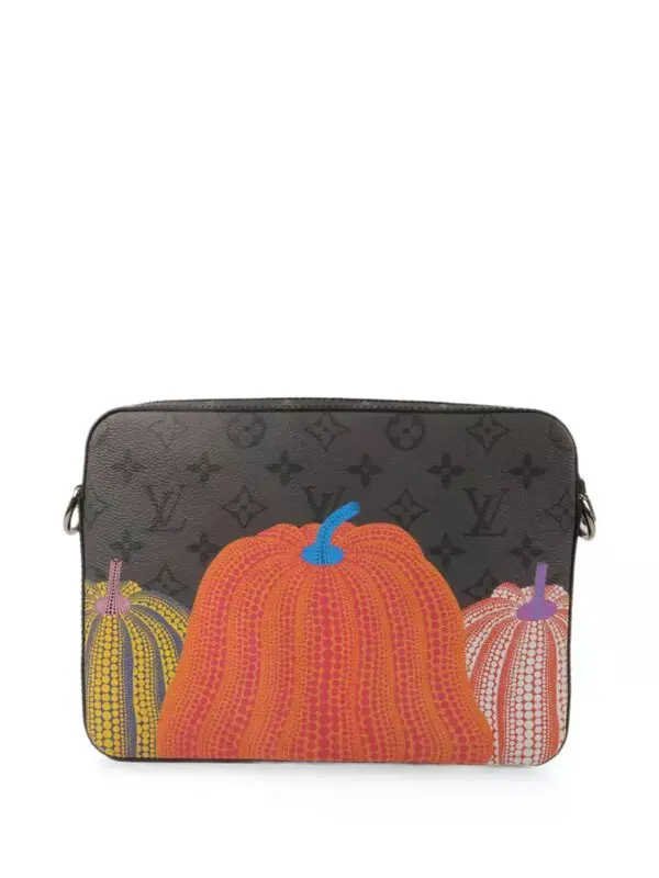 LOUIS VUITTON X Yayoi Kusama 2023 Monogram Eclipse Canvas Messenger Bag