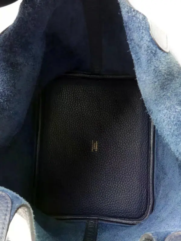 Hermès 2023 Mm Picotin Leather Tote Bag - Blue