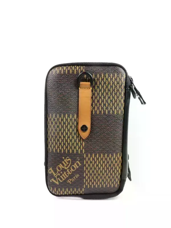 LOUIS VUITTON Damier Giant Turtle Print Phone Pouch Cross Body Bag