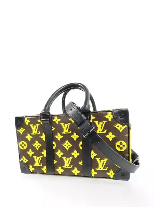 LOUIS VUITTON Trunk Speedy Monogram Tuffetage Tote Bag