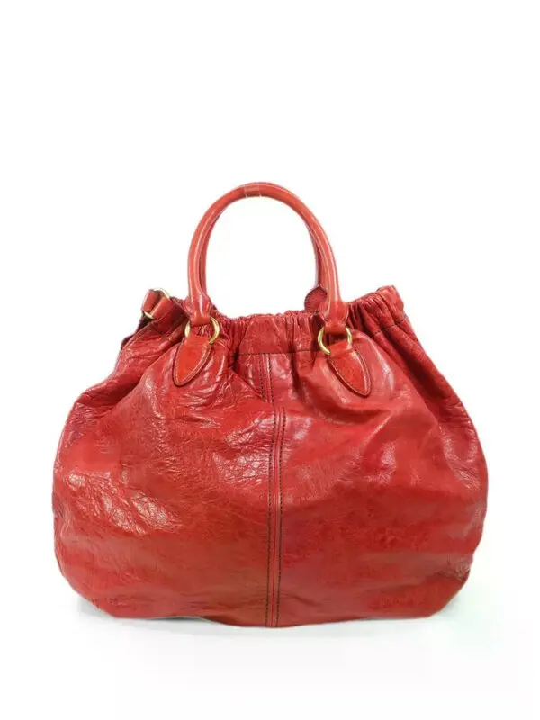 Miu Miu Two-way Leather Tote Bag