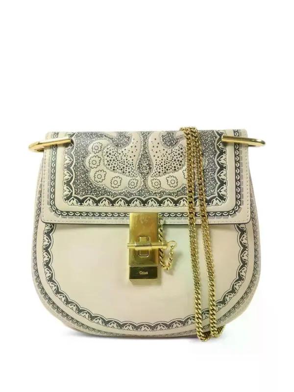 Chloé Drew Paisley-print Shoulder Bag - Neutrals