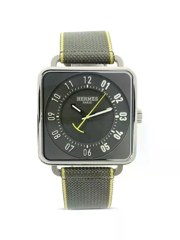 Hermès Carré H 38mm Stainless Steel Automatic Watch - Grey