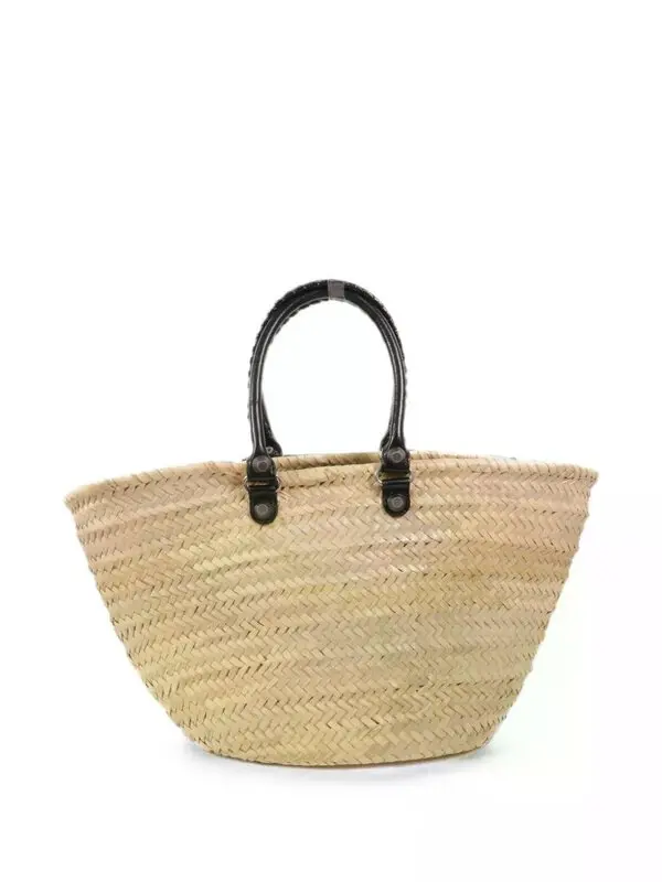 Balenciaga Le Cagole Raffia Shoulder Bag - Neutrals