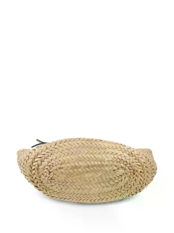 Balenciaga Le Cagole Raffia Shoulder Bag - Neutrals