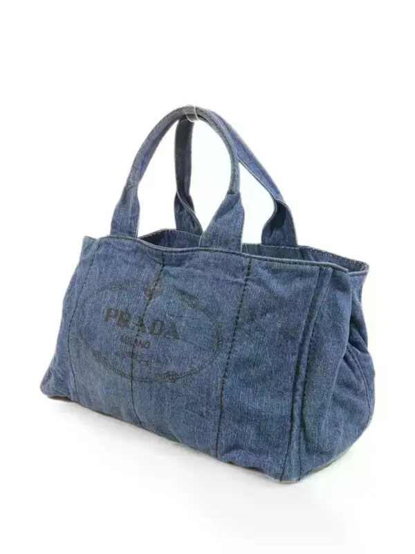 Prada Canapa Tote Bag - Blue