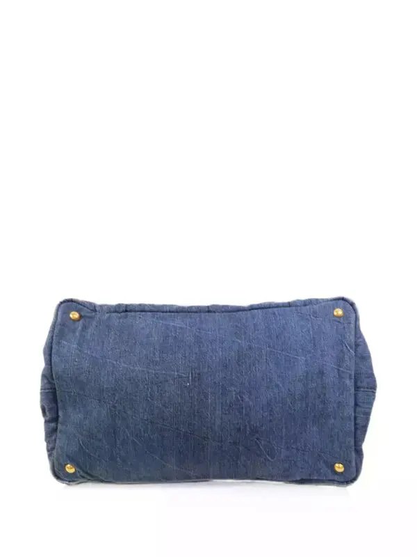 Prada Canapa Tote Bag - Blue