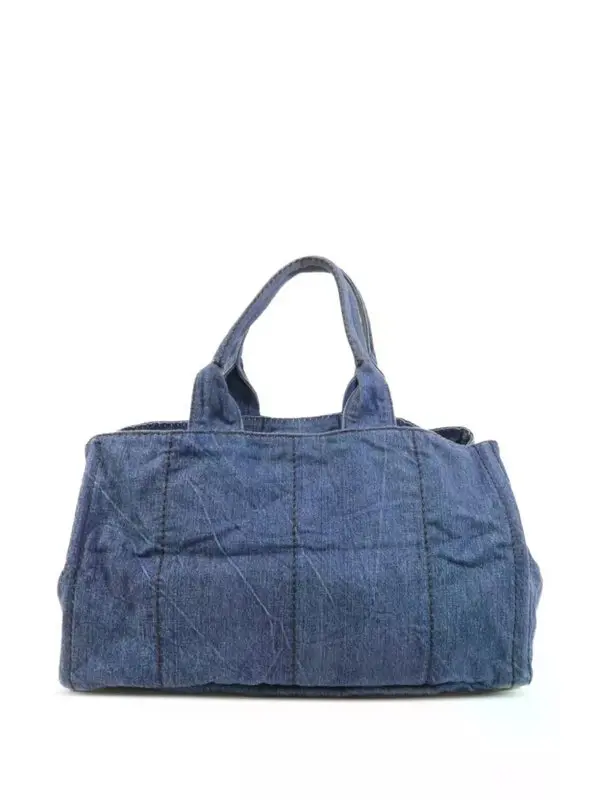 Prada Canapa Tote Bag - Blue