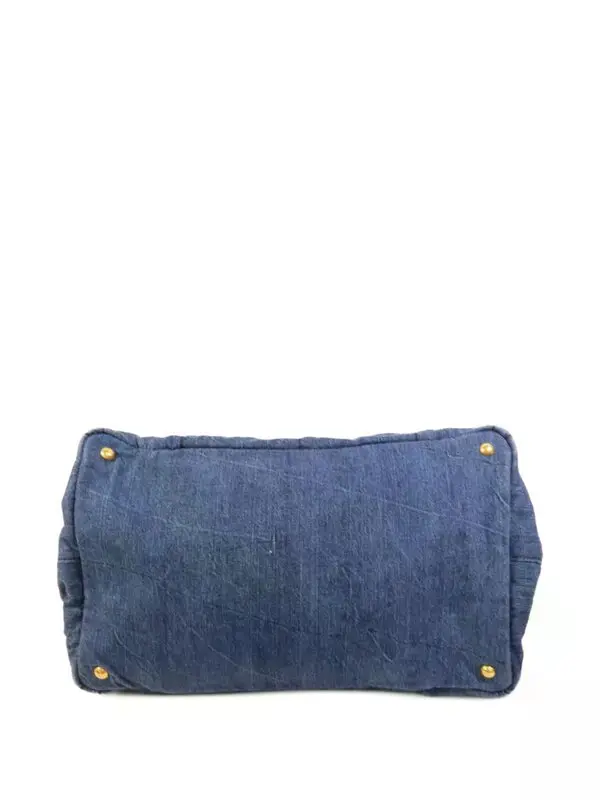 Prada Canapa Tote Bag - Blue