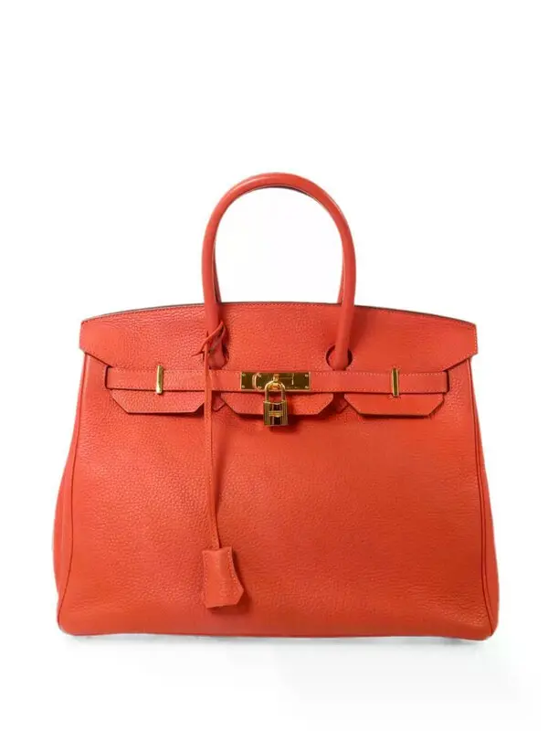 Hermès Birkin 35 Togo Leather Handbag - Red