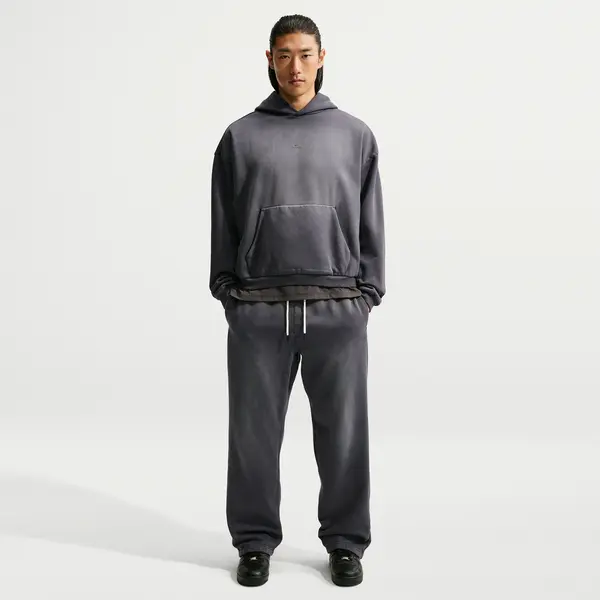 Nike Standard Issue Brushed Heavy Oversized Basketball Pants - Black