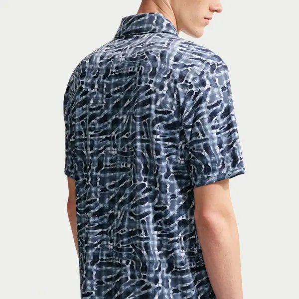 Nike Par Dri-fit Tartan Camo Print Golf Polo