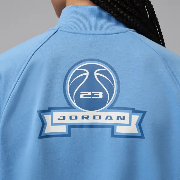 JORDAN Brooklyn Fleece Cropped 1/4-zip Top