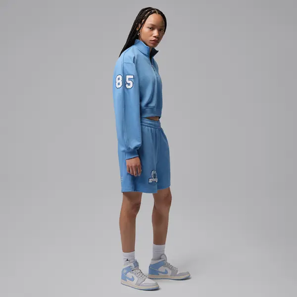 JORDAN Brooklyn Fleece Cropped 1/4-zip Top