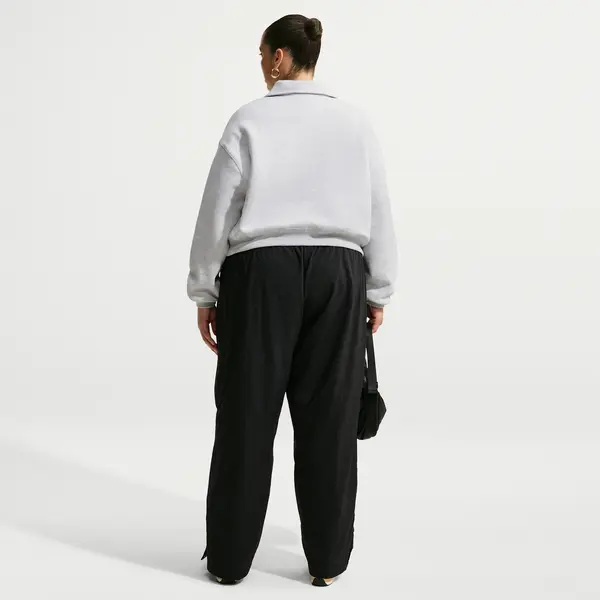Nike Studio Fleece Medium Weight Oversized Cropped Polo