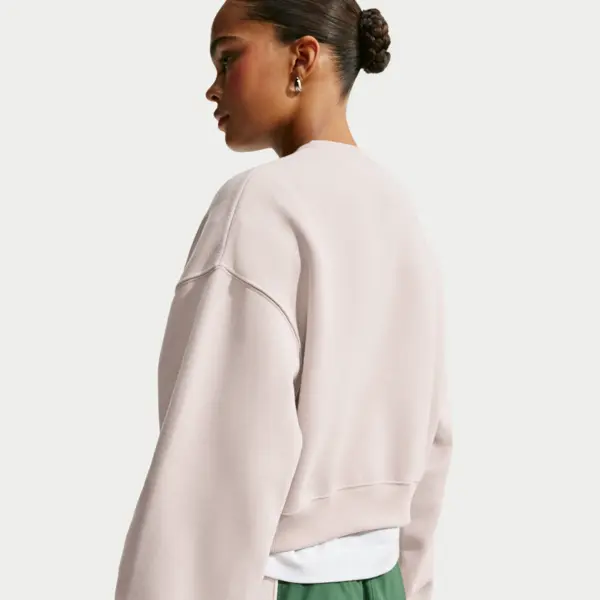Nike Studio Fleece Medium Weight Oversized Cropped Crew