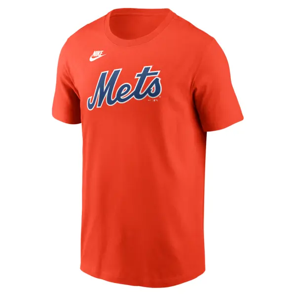 Nike Francisco Lindor New York Mets Cooperstown 40th Anniversary Mlb T-shirt - Orange