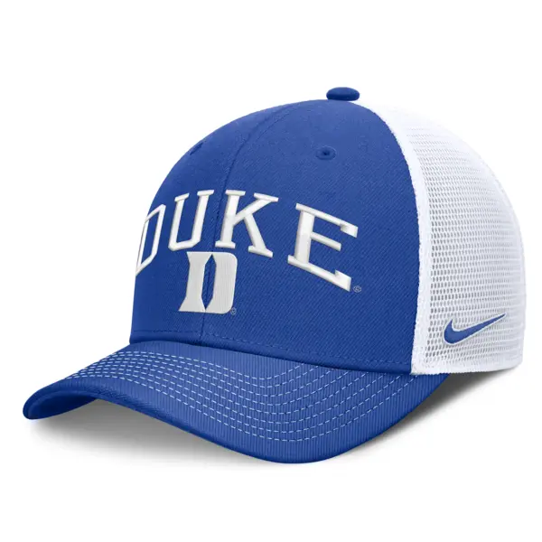 Nike Duke Primetime Arched Dri-fit College Trucker Hat - Blue