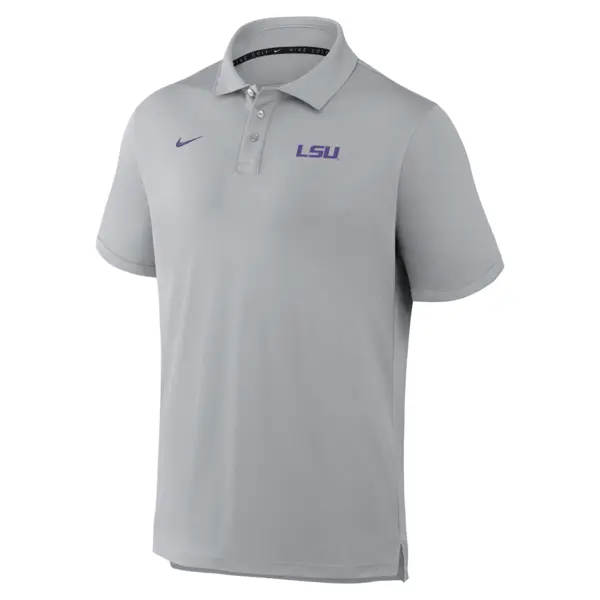 Nike Lsu Par Dri-fit College Polo - Grey