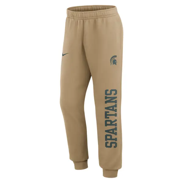 Nike Michigan State Primetime Club College Jogger Pants - Brown
