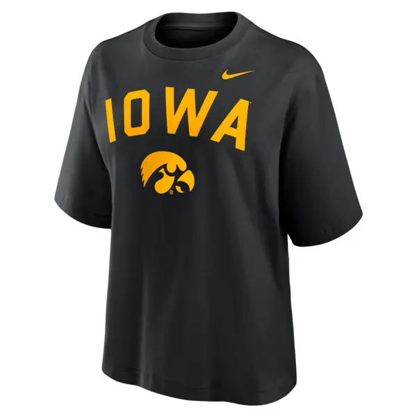 Nike Iowa Arch Over Logo Boxy T-shirt - Black