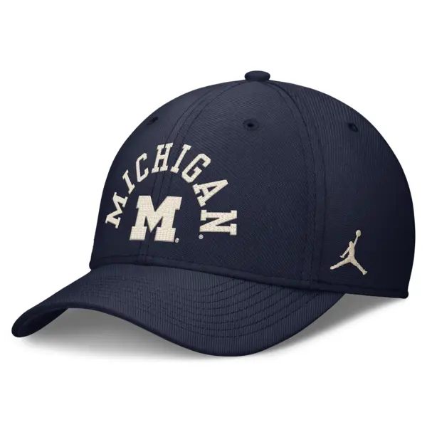 JORDAN Brand Michigan Campus Prep Dri-fit College Hat - Blue