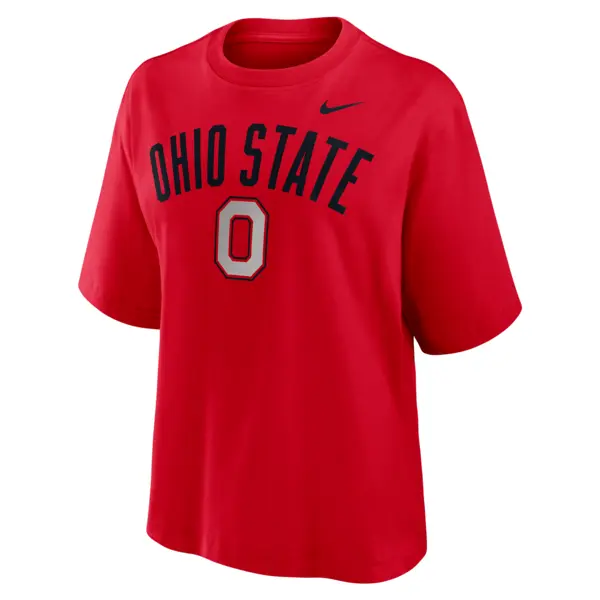 Nike Ohio State Arch Over Logo T-shirt - Red