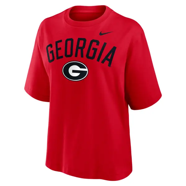 Nike Georgia Arch Over Logo Boxy T-shirt - Red