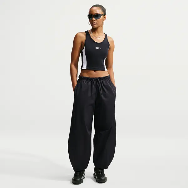 Nike Color-blocked Cropped Tank Top
