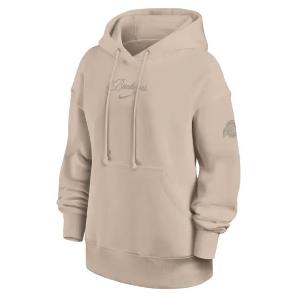 Nike Ohio State Neutral Stance Collection Phoenix College Oversized Pullover Hoodie - Brown