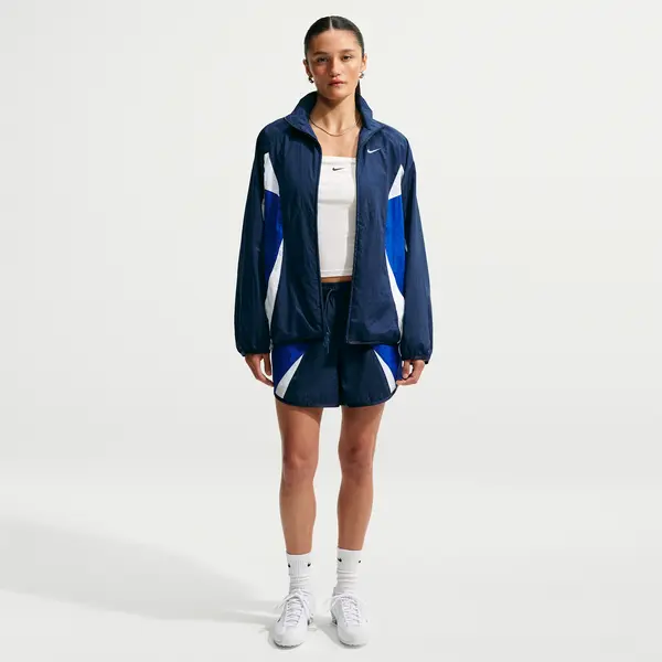 Nike Sportswear Loose Mid-rise Track Shorts - Blue