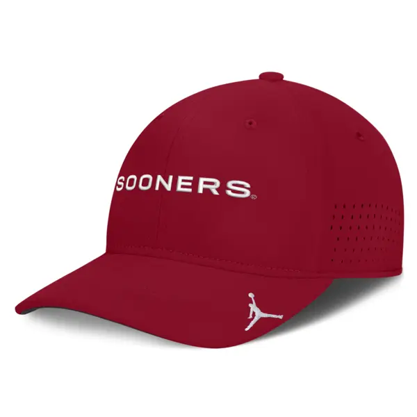 JORDAN Brand Oklahoma Sideline Club Gameday Dri-fit College Hat - Red