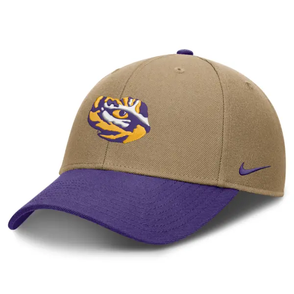 Nike Lsu Primetime Rise Dri-fit College Trucker Adjustable Hat - Brown