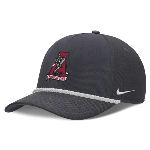Nike Alabama Sideline Rope Rise College Adjustable Hat - Grey