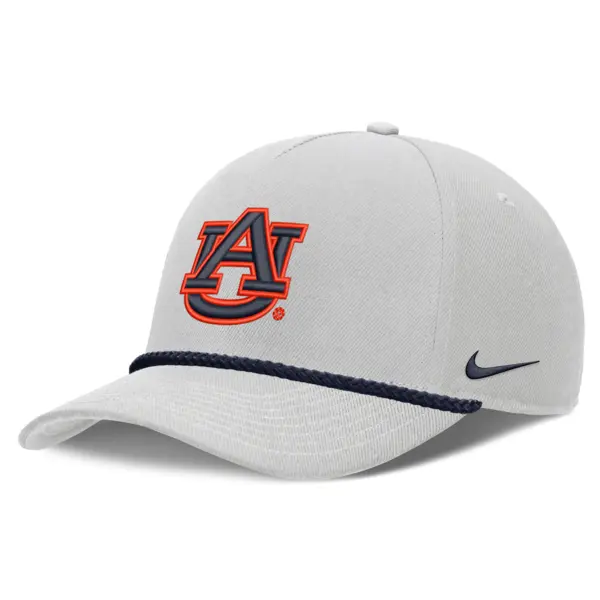 Nike Auburn Sideline Rope Rise College Adjustable Hat - Grey