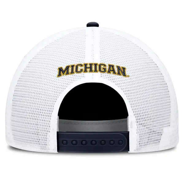 JORDAN Brand Michigan Sideline Gameday Rope Trucker Adjustable Hat