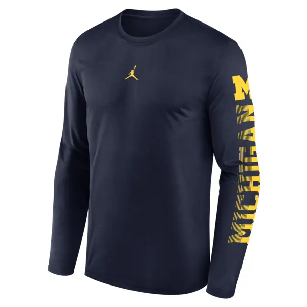 JORDAN Brand Michigan Primetime Legend Long-sleeve T-shirt - Blue