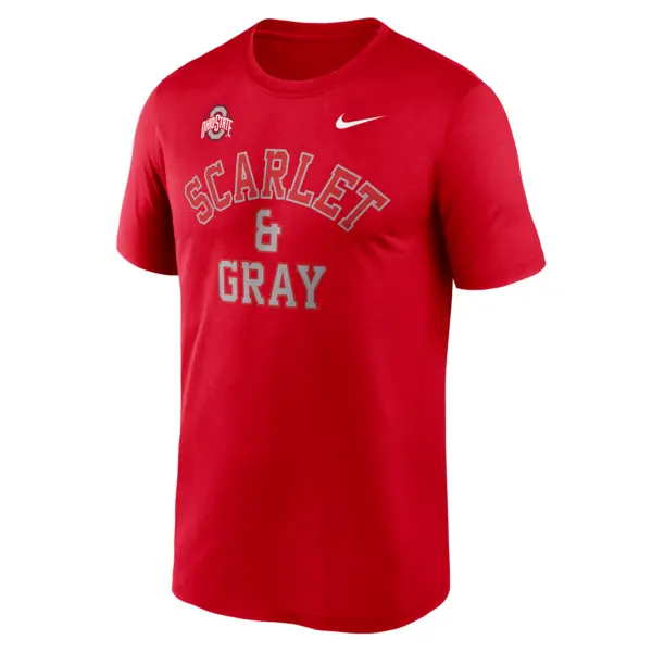 Nike Ohio State Primetime Arch Mantra Legend Dri-fit College T-shirt - Red