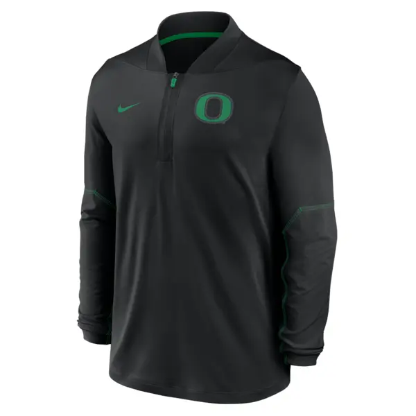 Nike Oregon Sideline Dri-fit College 1/2-zip Top - Black