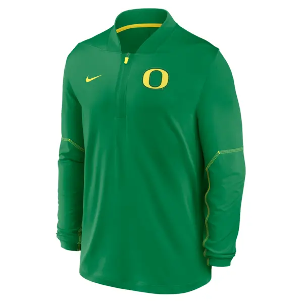Nike Oregon Sideline Dri-fit College 1/2-zip Top - Green