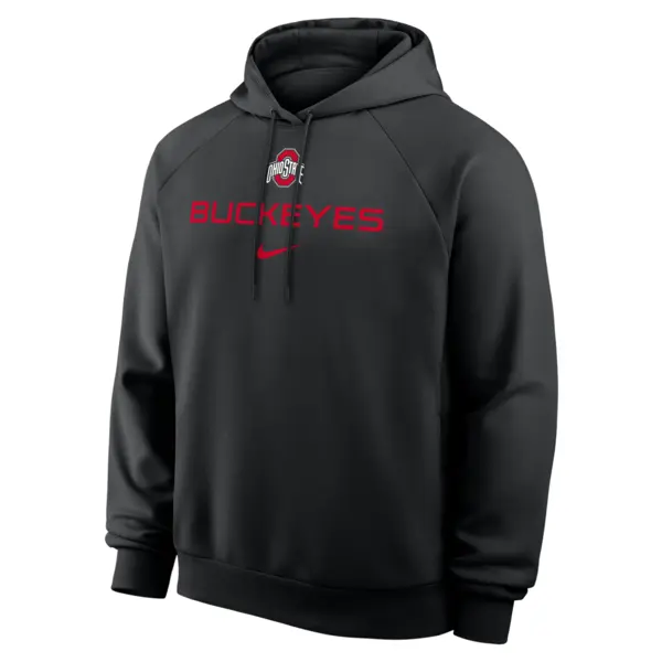 Nike Ohio State Premium Performance Dri-fit College Pullover Hoodie - Black