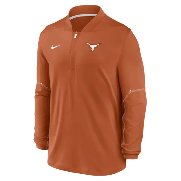 Nike Texas Sideline Dri-fit College 1/2-zip Top - Orange