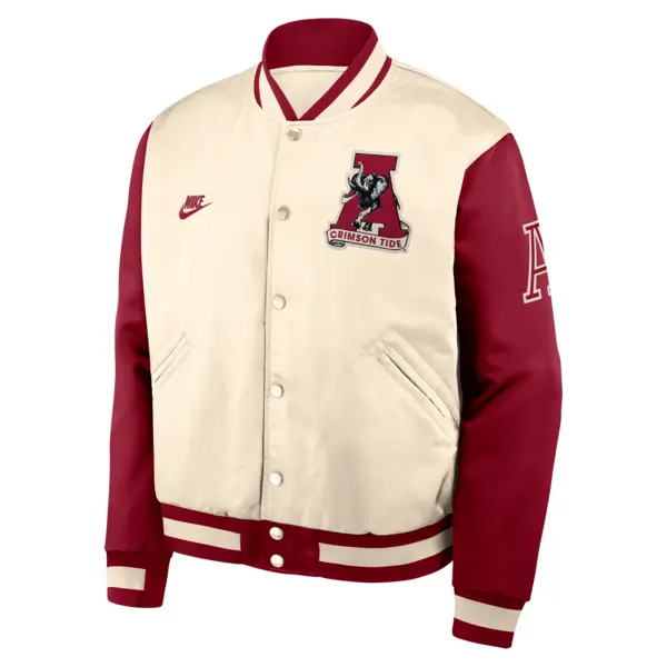 Nike Alabama Legacy College Full-snap Bomber Jacket - Brown
