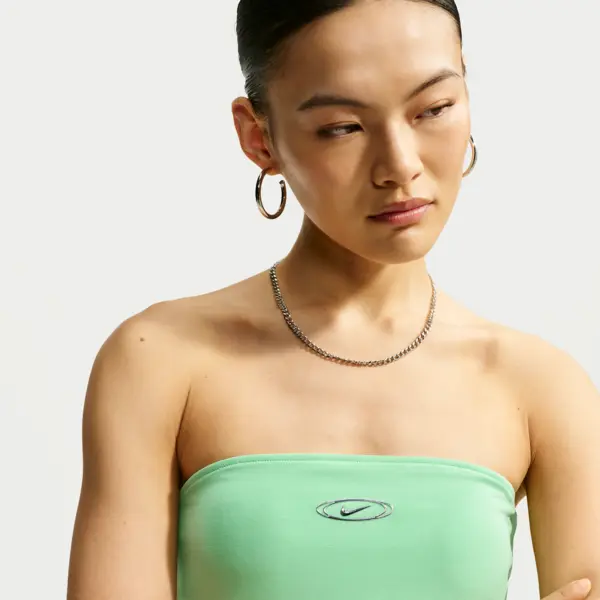 Nike Tight Tube Top With Oval Swoosh Logo - Green